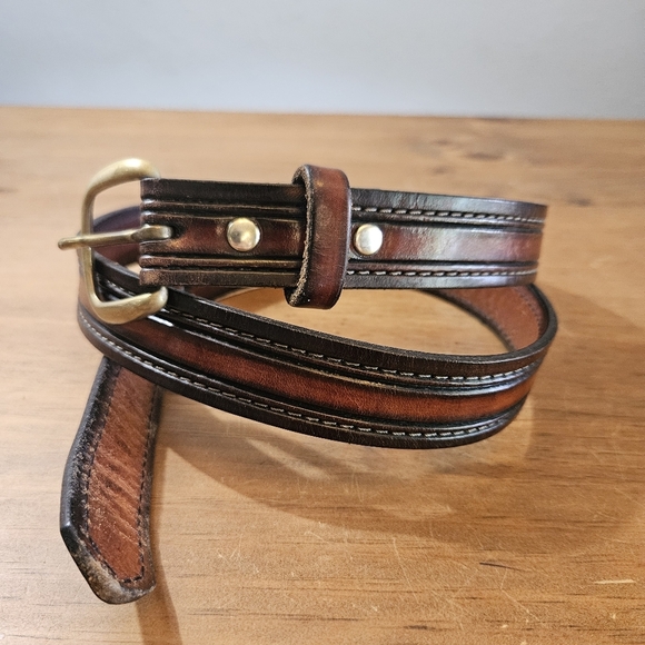 The Real McCoy | Accessories | The Real Mccoy Two Toned Leather Belt ...